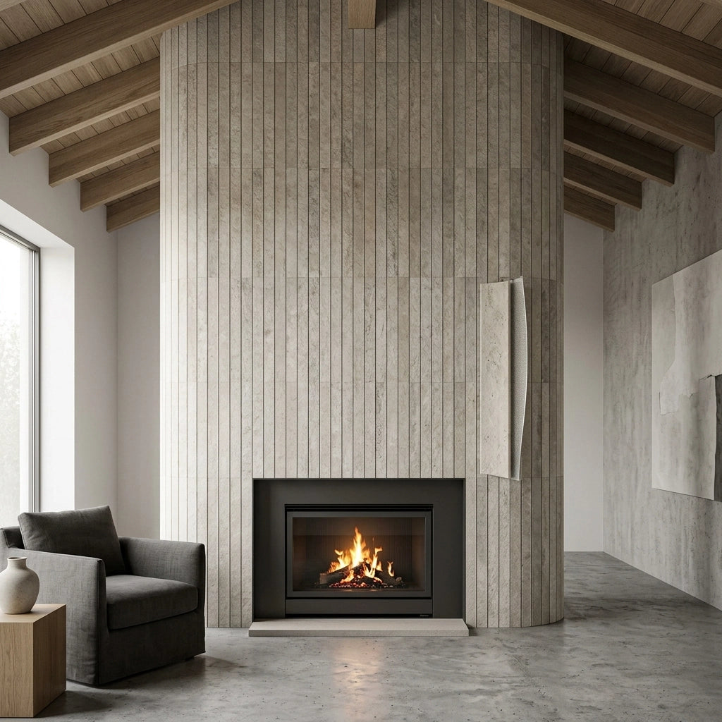 Achieve a Floor-to-Ceiling Stone Fireplace Without Reinforcing Your Jo ...